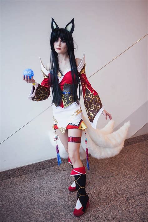 Classic Ahri Cosplay Costume From League Of Legends Etsy