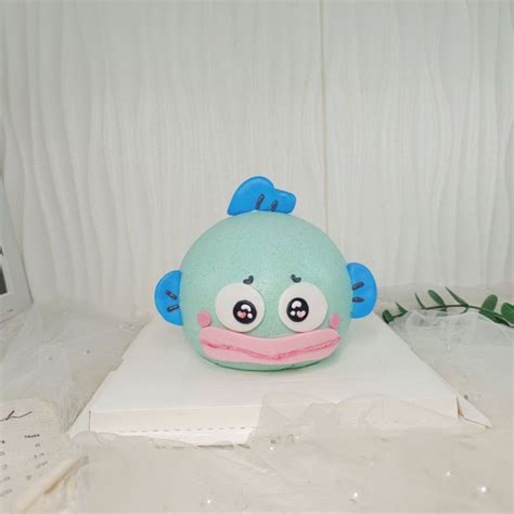 【yamicake】台北客製化蛋糕 網美蛋糕 台北 中正 萬華 生日 慶生 奶油霜蛋糕 人魚漢頓 醜魚 蝦皮購物