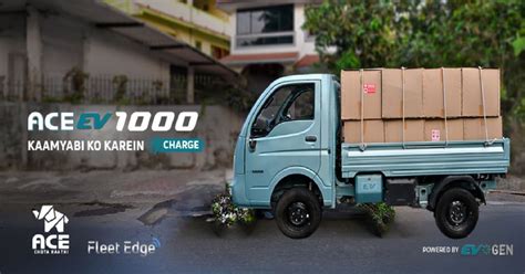 Tata Ace Ev 1000 Electric Cargo Truck Launched In India