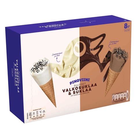 PINGVIINI TUUTTI SUKLAA VALKOSUKLAA 8X67G 536 G