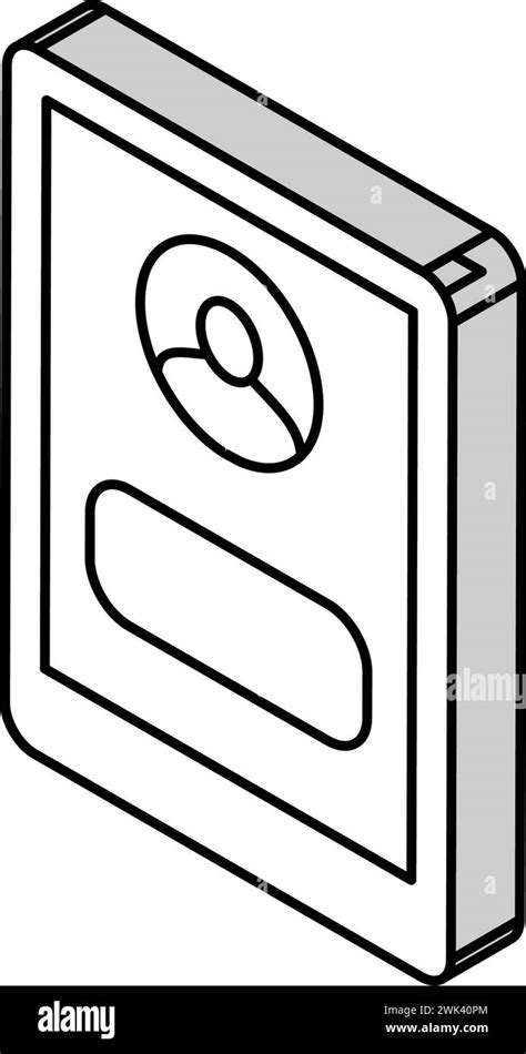 Tablet Password Isometric Icon Vector Illustration Sign Stock Vector