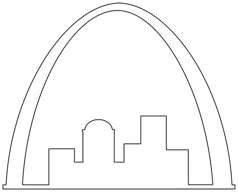 Shape Of St Louis Arch Free Printable Papercraft Templates