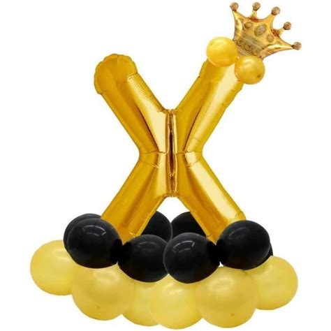 Ballon Gonflable Xxl En Forme De Lettre En Or 81 Cm Avec Lettre