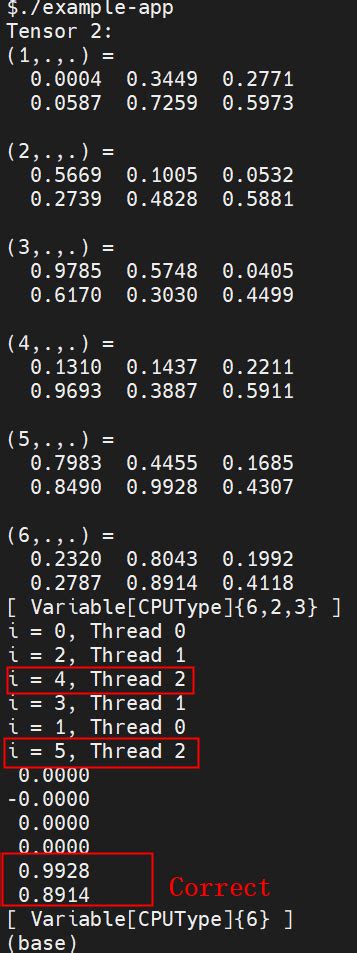 Using Libtorch In Openmp Gets Wrong Results C Pytorch Forums