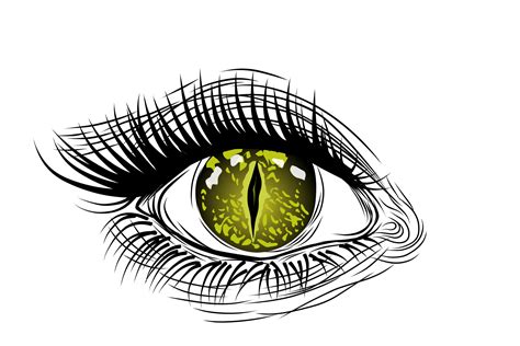 Beautiful Fantasy Eye With Yellow Iris 18825350 Png