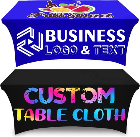Uoffice5 Custom Table Cloth With Business Logo 8 Ft
