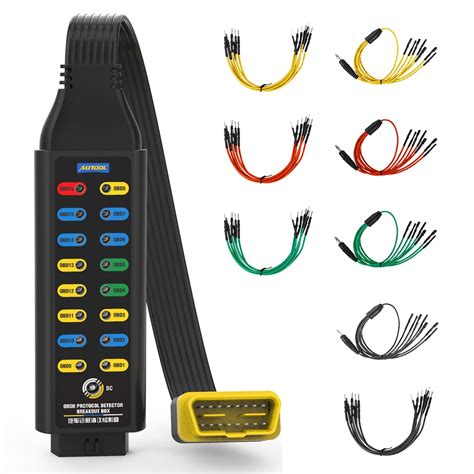 Buy AUTOOL OBD2 Breakout Box OBDII Protocol Detector For Monitoring Signals Of Communication