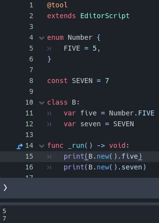 Gdscript Can T Access Outer Scope Class Definitions Or Functions