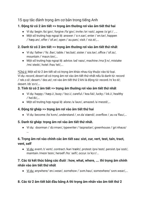 SOLUTION Quy Tac Nhan Trong Am Co Ban Trong T Anh Studypool