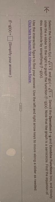 Answered Select The Functions F X √x 5 And… Bartleby