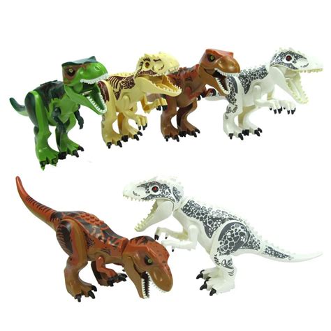 Single Sale Jurassic Dinosaur World Figures Tyrannosaurs Rex Building