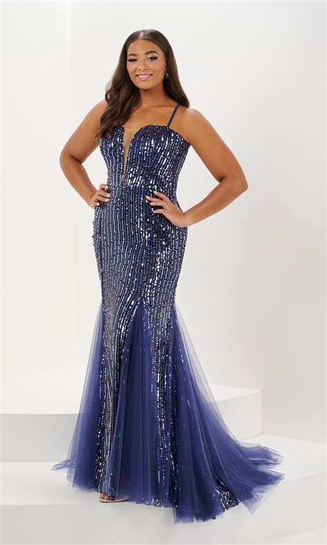 Tiffany 16131 Long Plus Size Prom Dress Promgirl