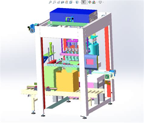 【非标数模】饮料装箱包装机3d数模图纸 Igs格式 Solidworks 仿真秀干货文章