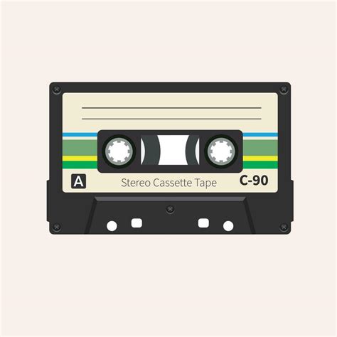 Colorful Retro Audio Tape Cassette 26494105 Vector Art At Vecteezy