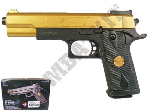P169 Gold Bb Gun 1911 45acp Replica Spring Airsoft Pistol 2 Tone