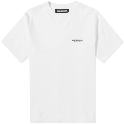 Neighborhood Short Sleeve Classic Crew T Shirt White End Au