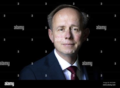 Houten Portrait Of Party Chairman Kees Van Der Staaij During The Party Day Of The Sgp Anp