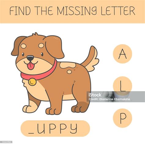 잃어버린 편지 찾기는 개가있는 아이들을위한 교육용 게임입니다 귀여운 만화 강아지 영어 알파벳 연습 벡터 그림입니다 0명에 대한 스톡 벡터 아트 및 기타 이미지 Istock