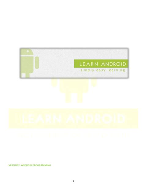 Android Programming Part Iv Pdf Method Computer Programming Android Operating System