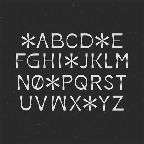 Asterisk Font On Behance
