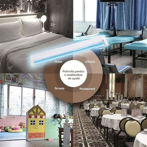 Bactericidal Uvc Lamp With Ozone 8w Sterilized Surface 8 Sqm Wall Fixing