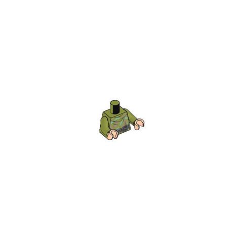 Lego Olive Green Princess Leia With Olive Green Endor Outfit And