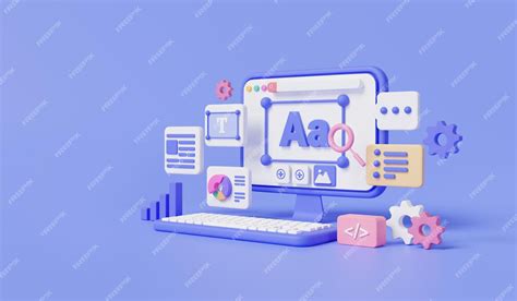 premium photo ui ux design for landing page template for the site on pc user interface web