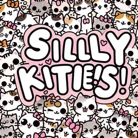 Adorable Hello Kitties Silly Kitties Fun Pose Ensemble Ai Art