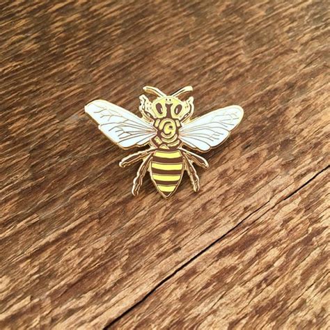 Bee Enamel Pin Etsy