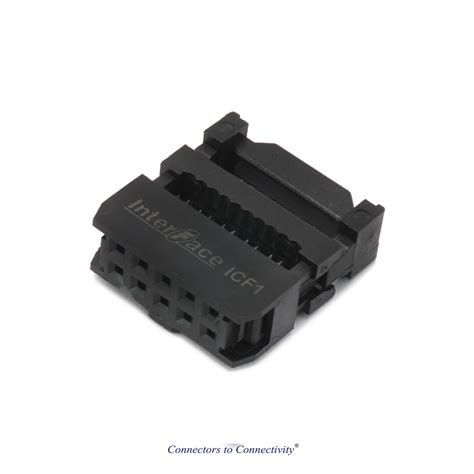 2 54mm idc socket w strain relief by interface connectronics®