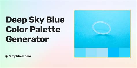 Generate Deep Sky Blue Color Palette In Seconds