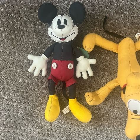 Disney Toys Tokyo Disneyland Vintage Set Of Plush Mickey Mouse