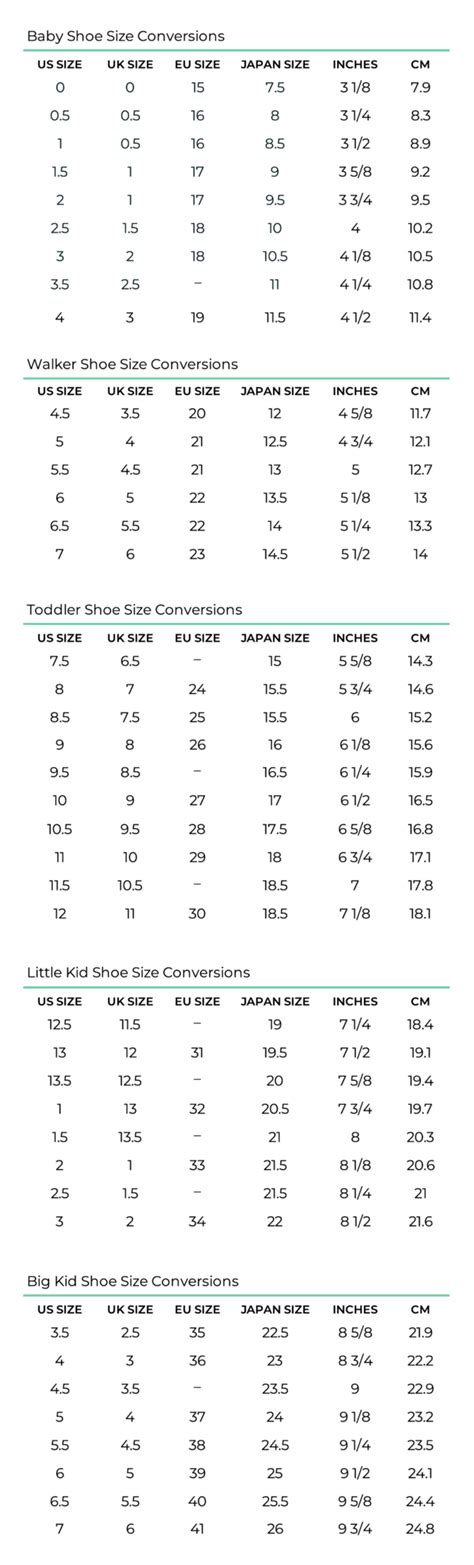 Shoe Size Conversion Chart Japan At Gary Mahmood Blog