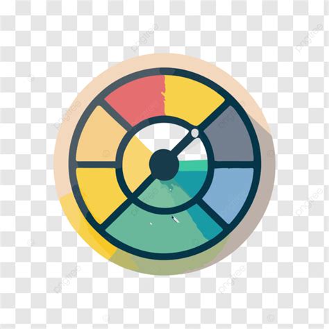 컬러 휠 아이콘 디자인 벡터 그래픽 디자인 블로그 흰색 배경에 다이얼의 단순한 다채로운 아이콘 그림자 없음 Png 일러스트 및 벡터 에 대한 무료 다운로드 Pngtree