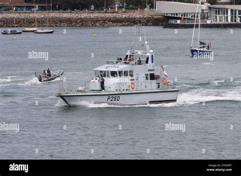 The Royal Navy Fast Inshore Patrol Craft HMS DASHER P280 Makes Its