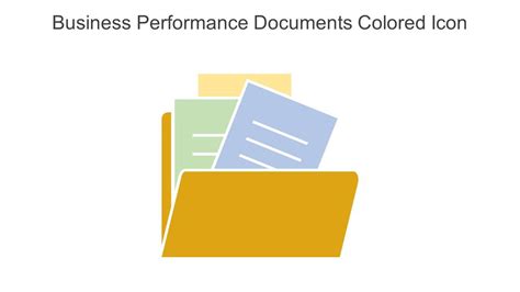 Business Performance Documents Colored Icon In Powerpoint Pptx Png And