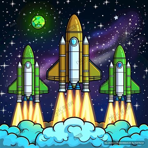 Ai创作图卡通火箭插画 儿童卡通宇宙航天 火箭队插画素材背景 探索宇宙卡通图案 宇宙飞船艺术 卡通宇宙飞船 宇宙飞船导航 手绘火箭素材 宇宙