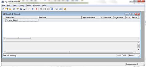 framework framework rm bd profiler sql server central de