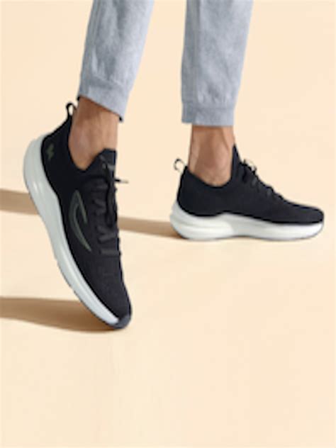 Buy Neemans Unisex Textured Lightweight Contrast Sole Lace Up Sneakers