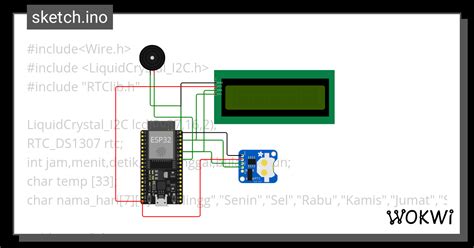 RTC Dan LCD Dan Led Wokwi ESP STM Arduino Simulator