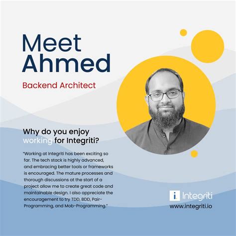 Integriti On Linkedin Softwaredevelopment Architect