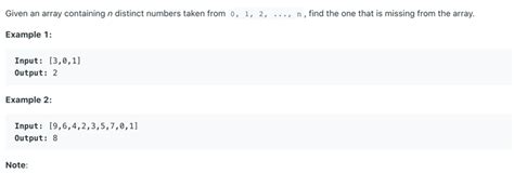 Leetcode Missing Number With JavaScript DEV Community