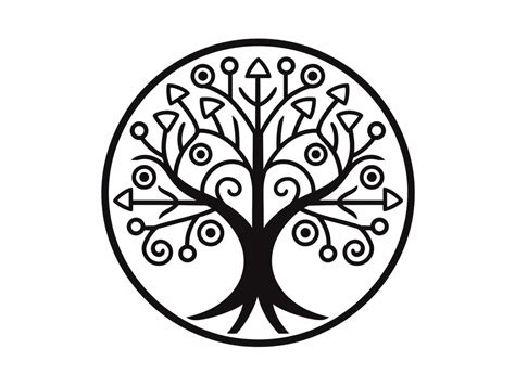 Printable Tree Picture To Color Coloring Page