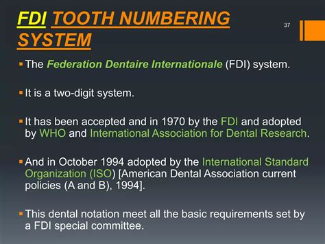 Tooth Numbering System PPTX