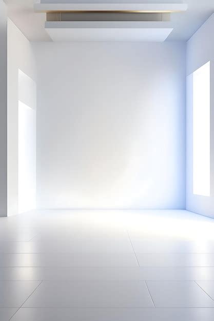 제품 프레젠테이션을 위한 추상적인 색 스튜디오 배경 창문의 그림자가 있는 빈 방 프리미엄 사진