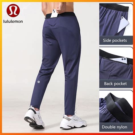 Jual Lululemon Yoga Mens Pants With Back Pocket And Double Nylon Waist