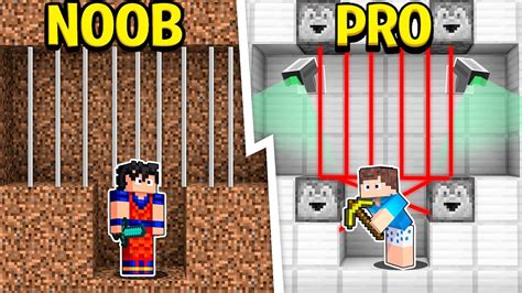 NOOB VS PRO ESCAPE DA PRISÃO MAIS SEGURA DO MINECRAFT YouTube