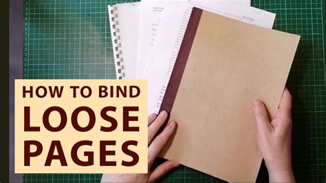 Book Binding Methods Step By Step