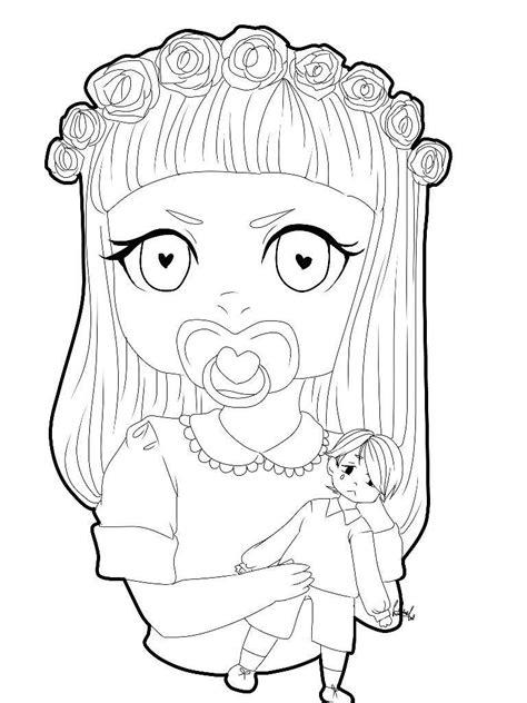 Printable Melanie Martinez Coloring Book Pages