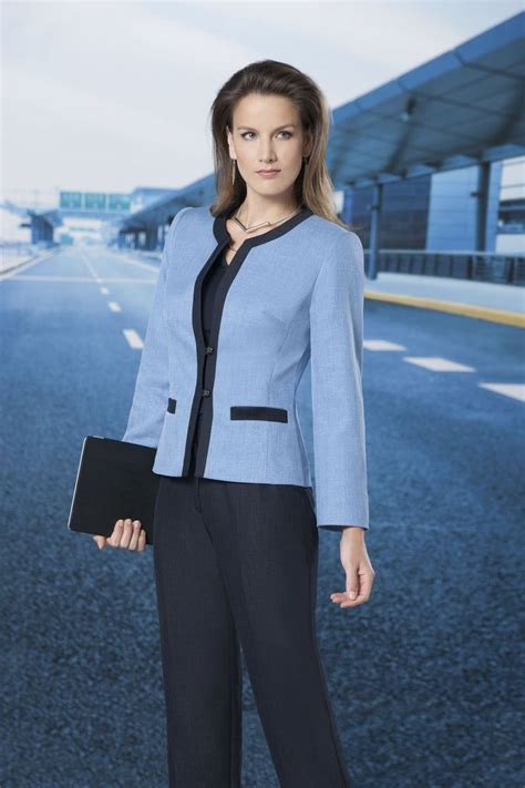 Uniformes Para Ejecutivas Estilo 44008524 Color Azul Marino